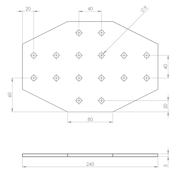 80mm Cross Plates (HD) – RoverCNC Online Store