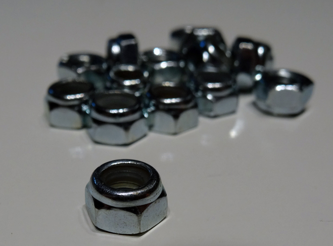 M5 Nylon Lock Nuts (M5 x 0.8mm) - Set of 50pcs. – RoverCNC Online Store